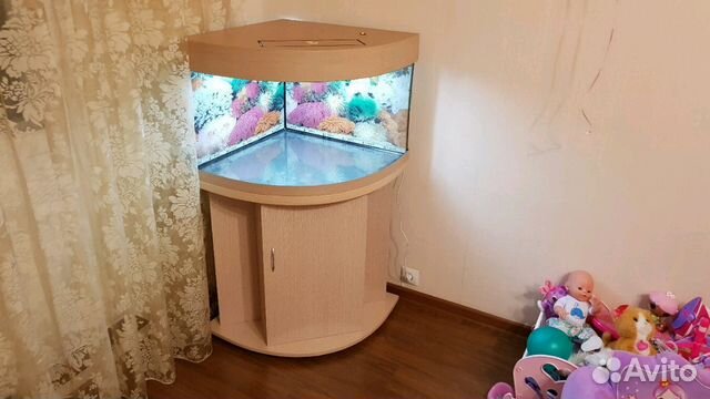 Аквариум угловой 120л. новый
