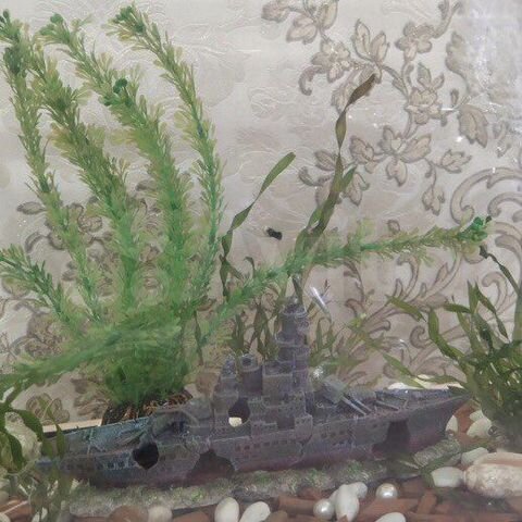 Грот Корабль для аквариума